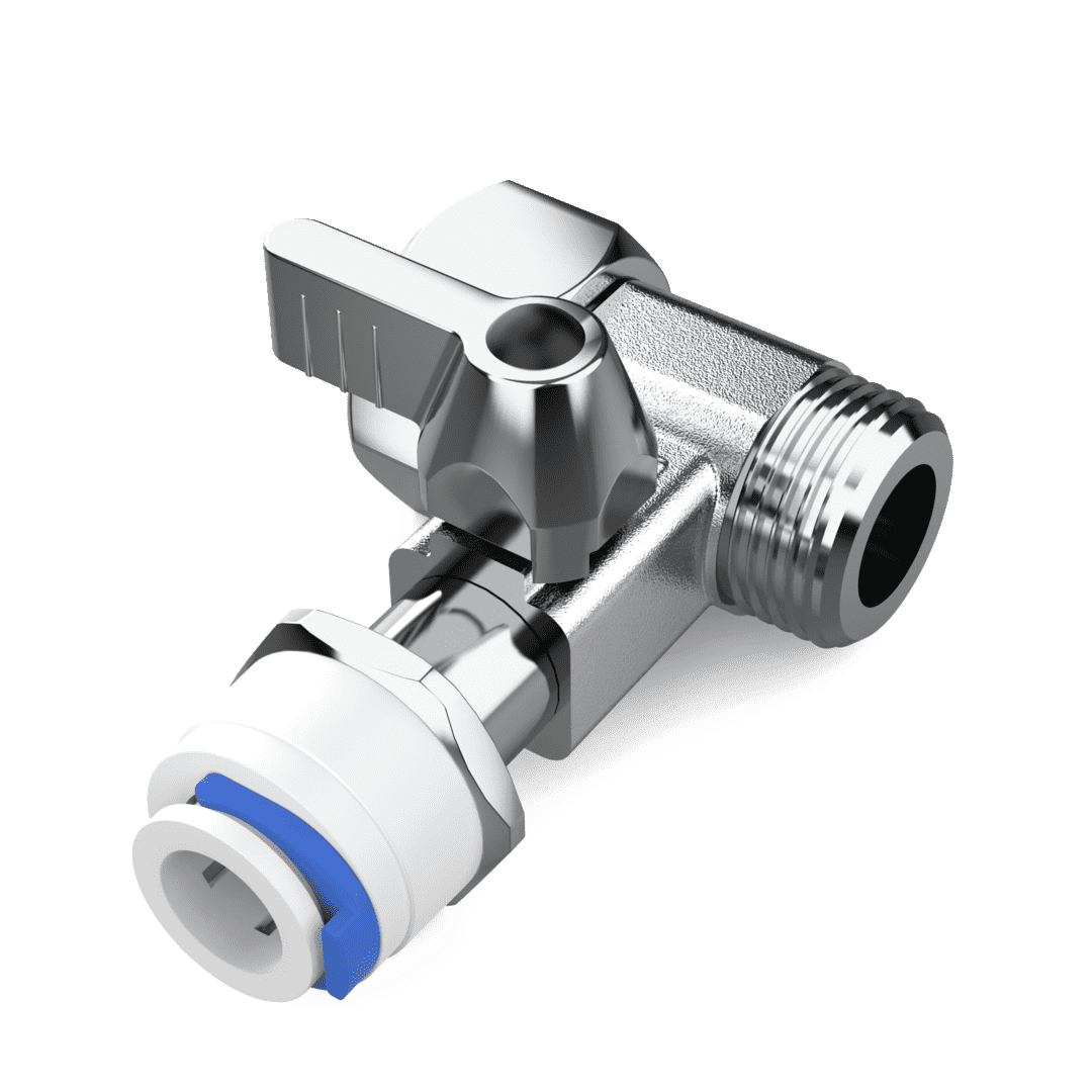Push fit Feed water valve brass feed water adapter - Happiewater